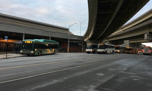 East Busway Downtown Pittsburgh